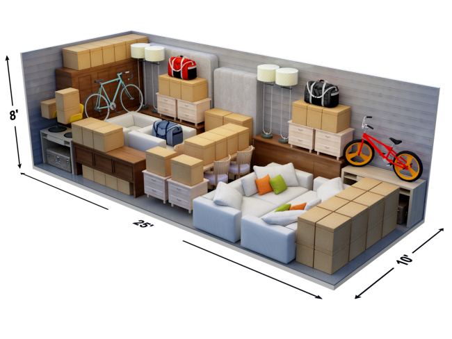 10' x 25' Storage Unit - Mini Storages of Mount Pleasant